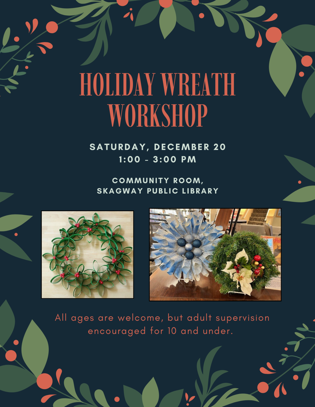 Holiday Wreath Workshop-2025 - Skagway Library